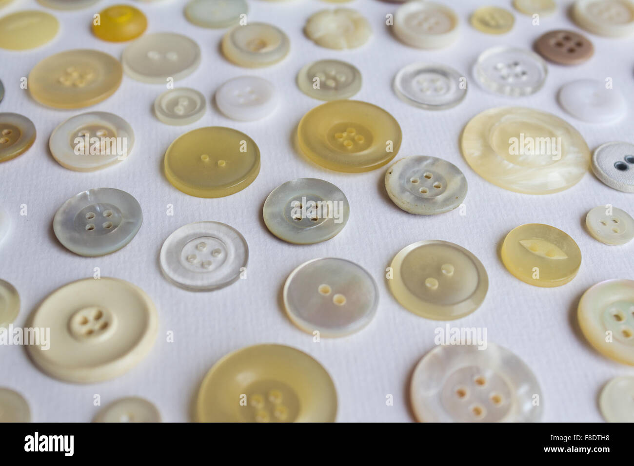 many different buttons on white background Stock Photo - Alamy