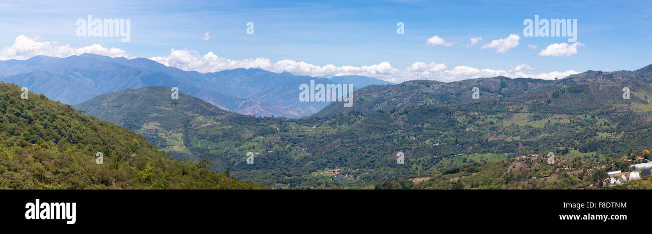 Landscape of the mountains in Merida near Los Nevados, Venezuela Stock ...