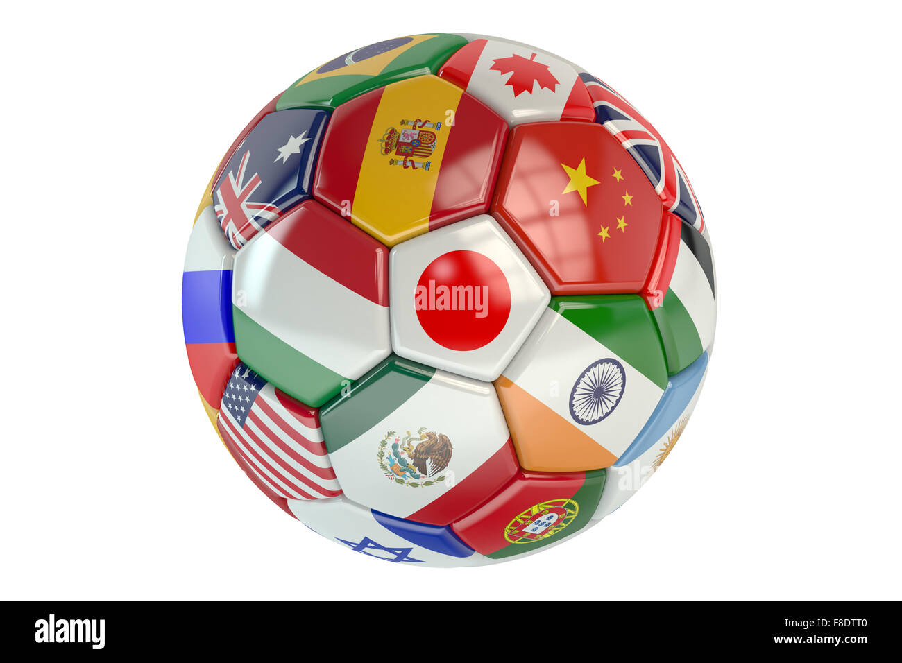 football ball with flags of countries Stock Photo - Alamy
