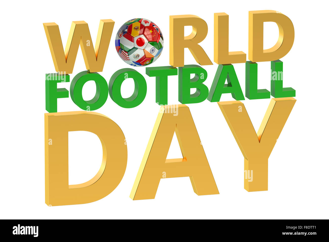 world football day concept isolated on white background Stock Photo - Alamy