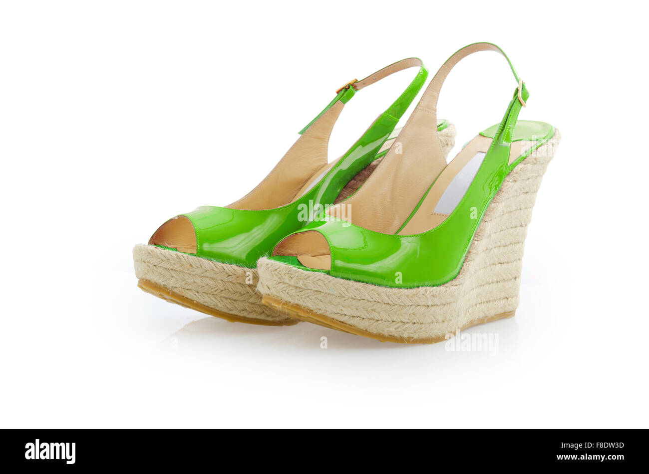 Woman shoes isolated on white Stock Photo - Alamy