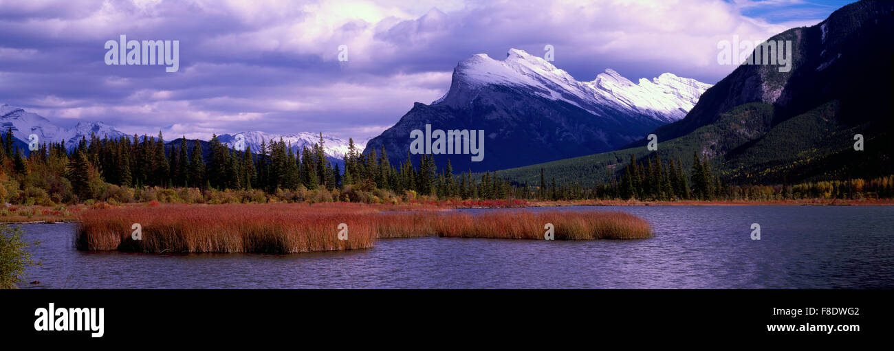 Mount Rundle and Vermilion Lakes/ Vermillion Lakes, Banff National Park ...
