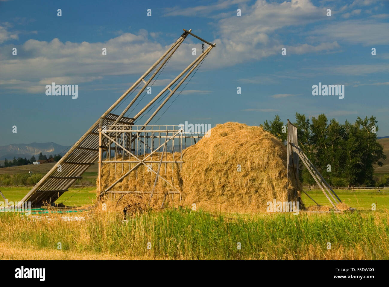 Beaverslide hay stacker, Grant-Kohrs Ranch National Historic Site ...