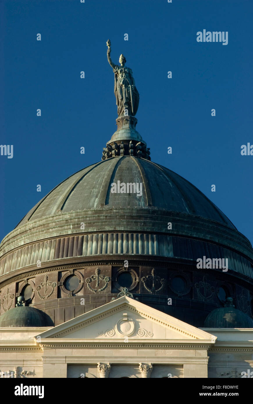 Lady Liberty on Capitol dome, Montana State Capitol, Helena, Montana ...