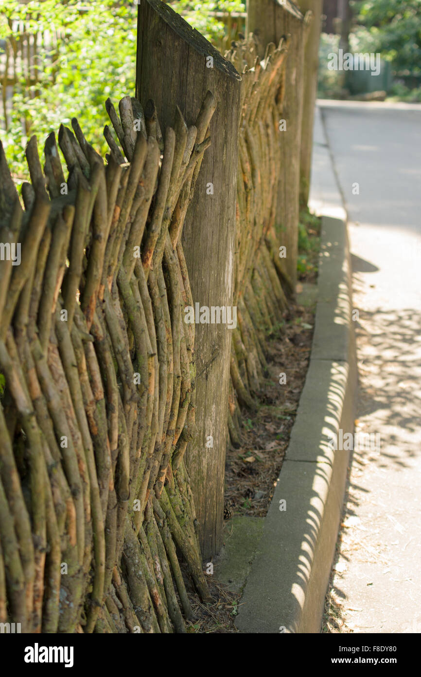 Wattle fence hi-res stock photography and images - Alamy