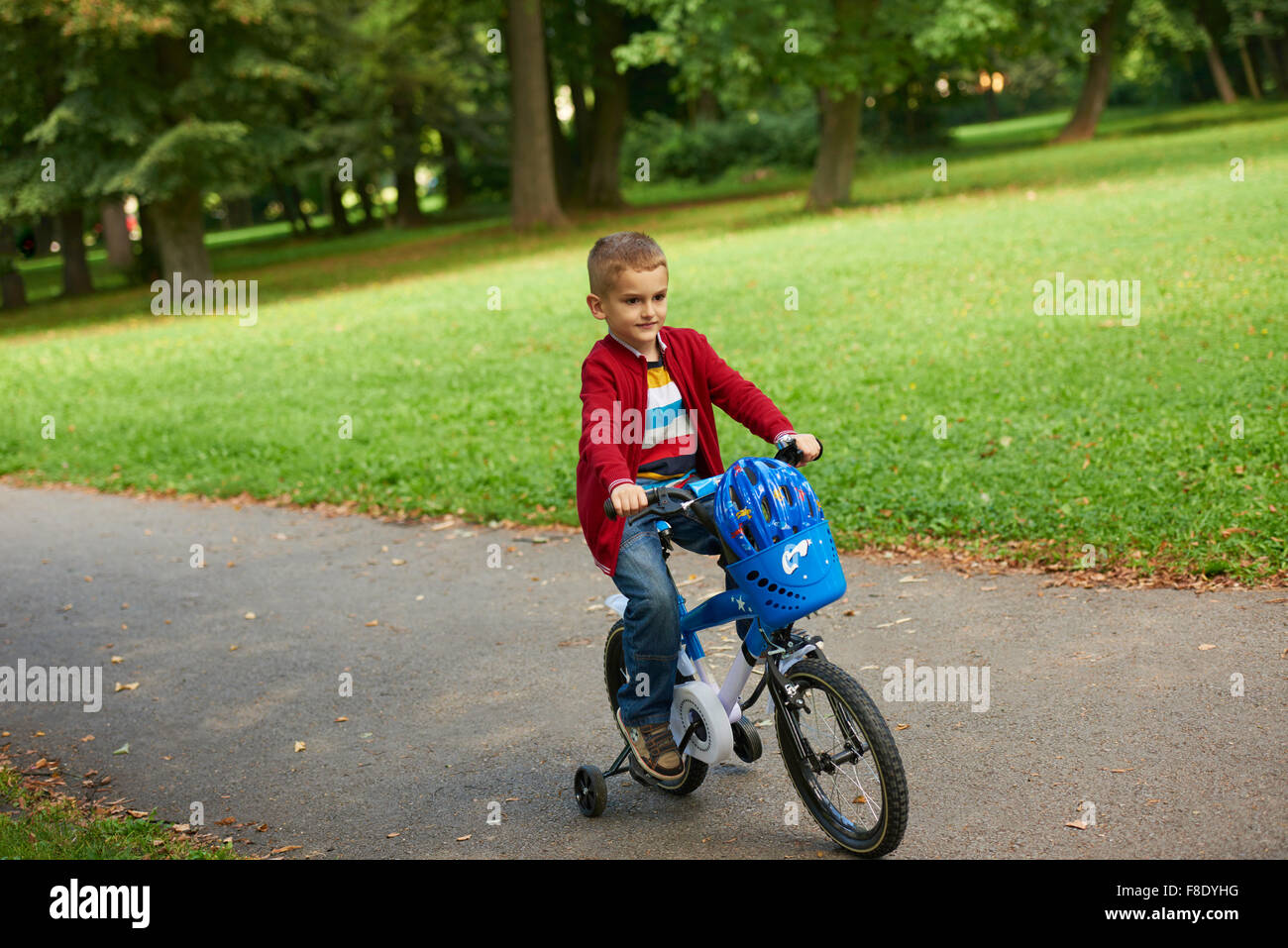 Red boy sport bicycle wheels hi-res stock photography and images - Alamy