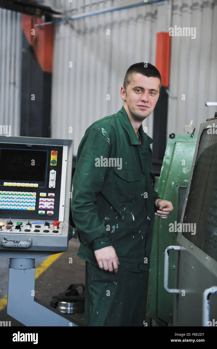 engineering people manofacturing industry with big modern computer ...