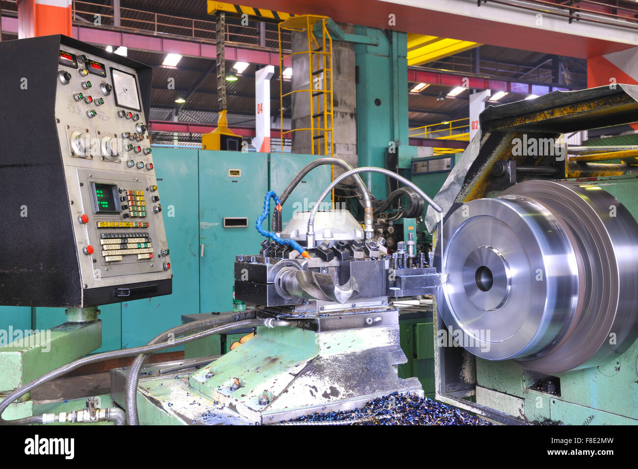 industry factory iron works steel and machine parts modern indoor hall ...