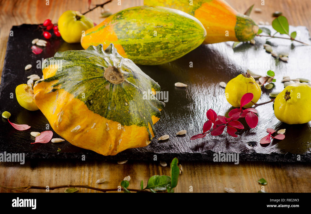Autumn still-life with pumpkins. Selective focus Stock Photo - Alamy