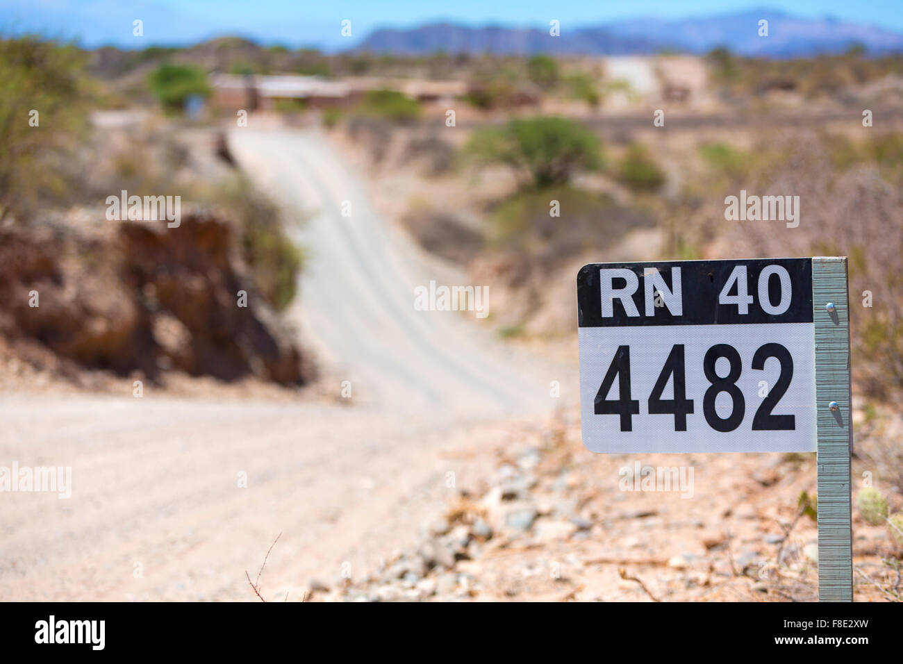 Route 40 sign road in north of Argentina Stock Photo - Alamy