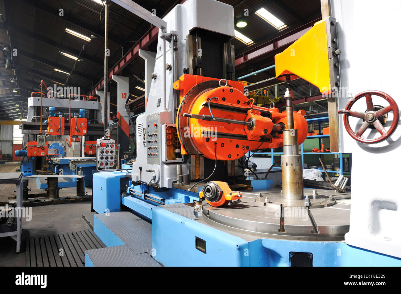 iron works steel and machine parts modern factory indoor hall Stock ...