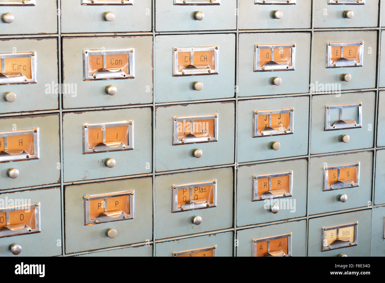 Image of a filing cabinet on an office. Office concept Stock Photo - Alamy