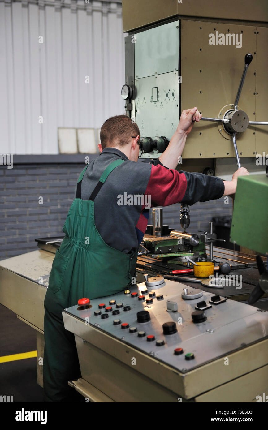 engineering people manofacturing industry with big modern computer ...