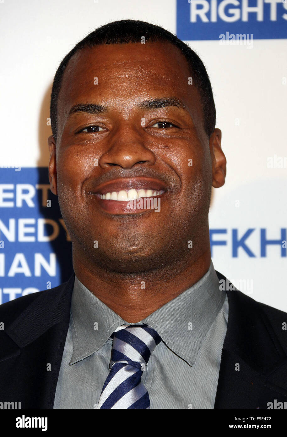 New York, New York, USA. 8th Dec, 2015. Basketball player JASON COLLINS ...