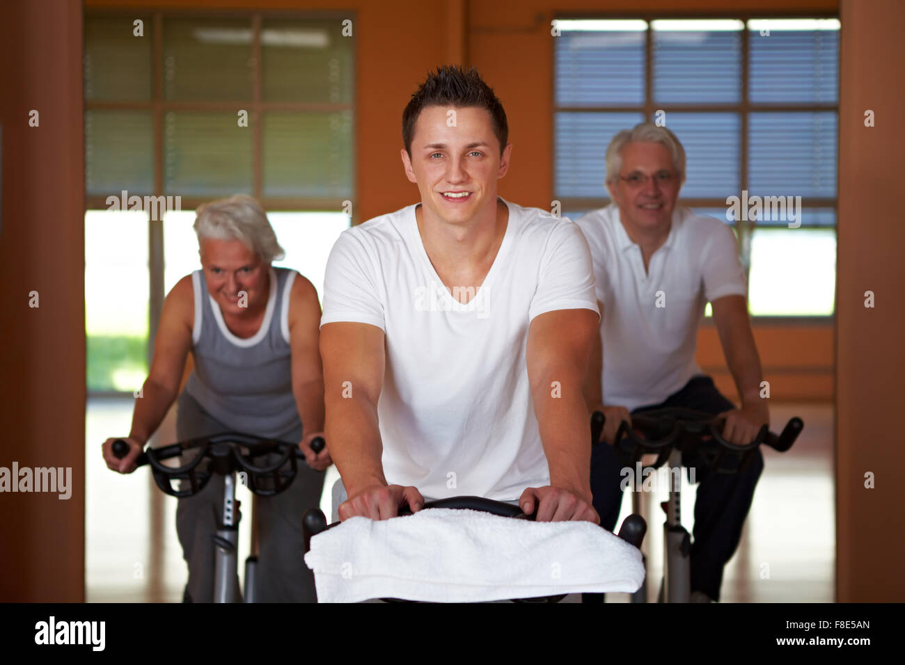 Spin class exercise hi-res stock photography and images - Alamy