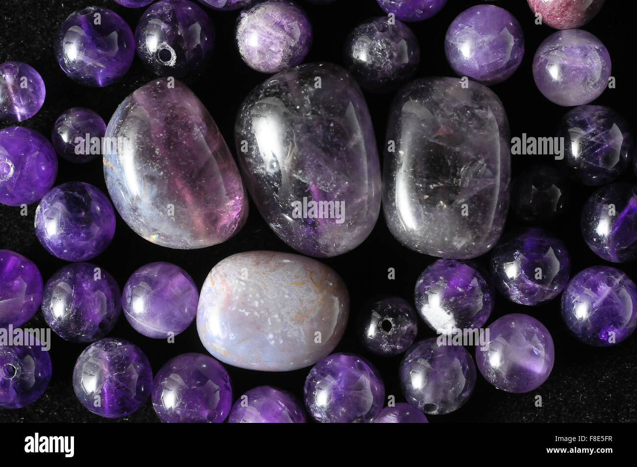 Amulet Amethyst Stone Stock Photo - Alamy