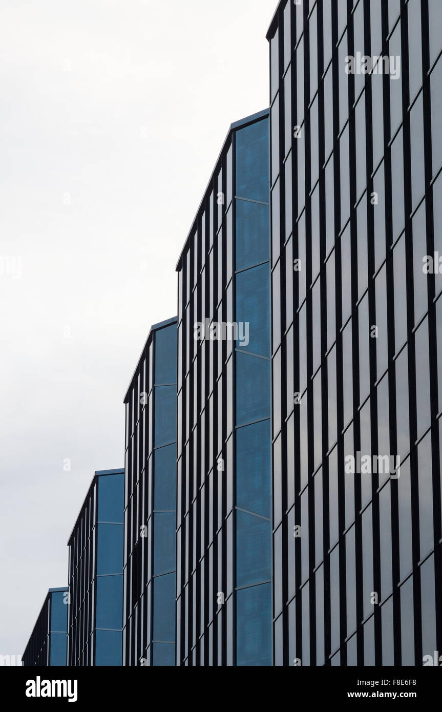 Modern business building exterior, abstract perspective view Stock ...