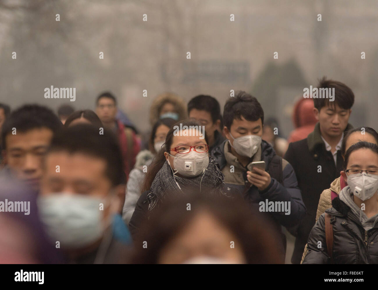 Beijing street smog masks hi-res stock photography and images - Alamy