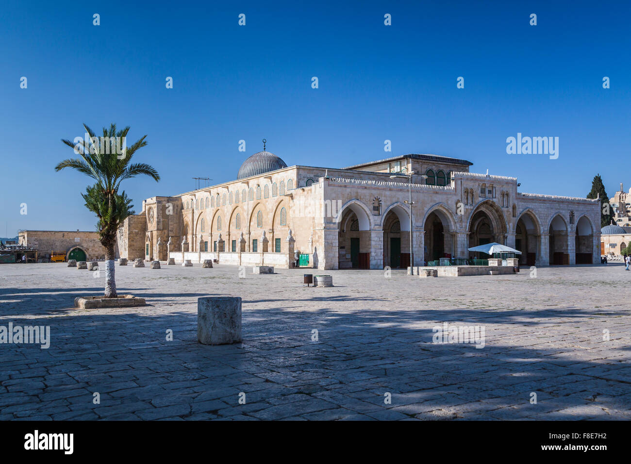 The Al Aksa Mosque on the Temple Mount in Jerusalem, Israel, Middle ...