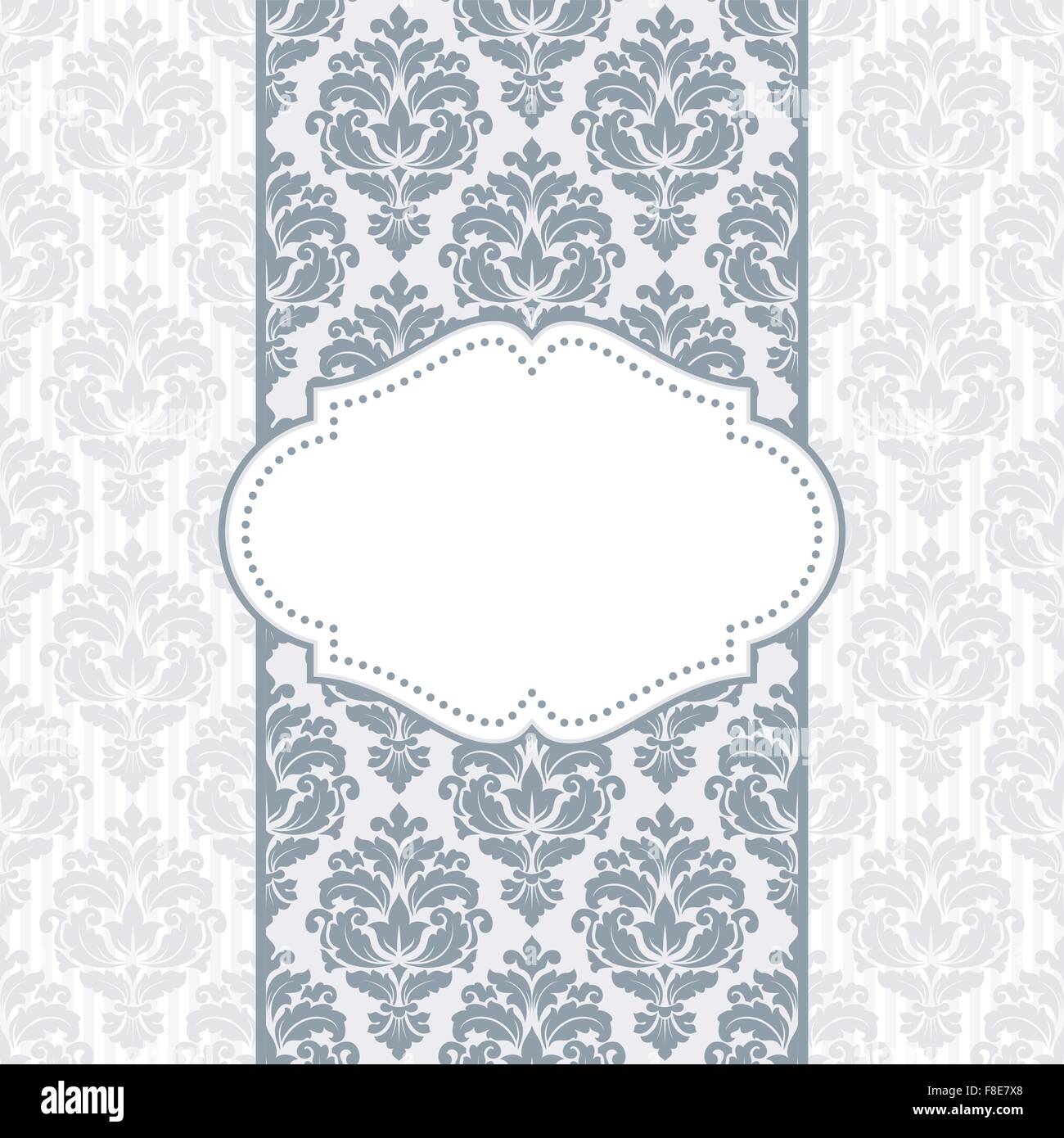 Invitation card template blue Stock Vector Images - Alamy