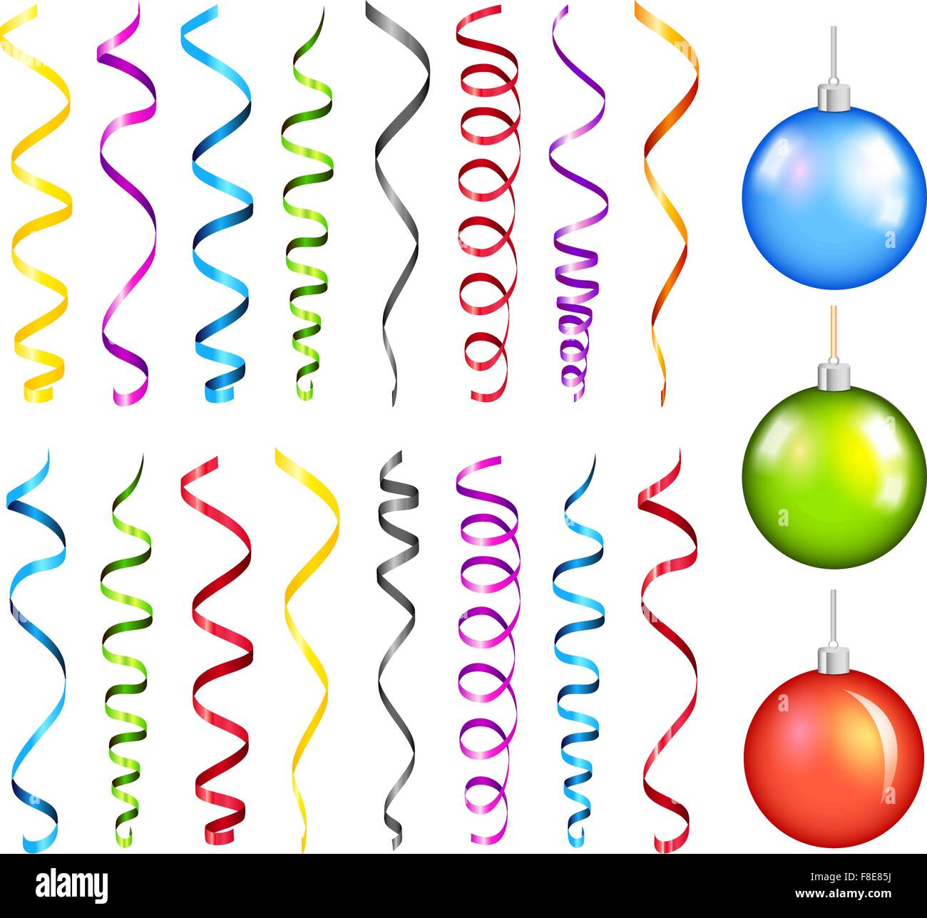 Paper streamer set Stock Vector Image & Art - Alamy