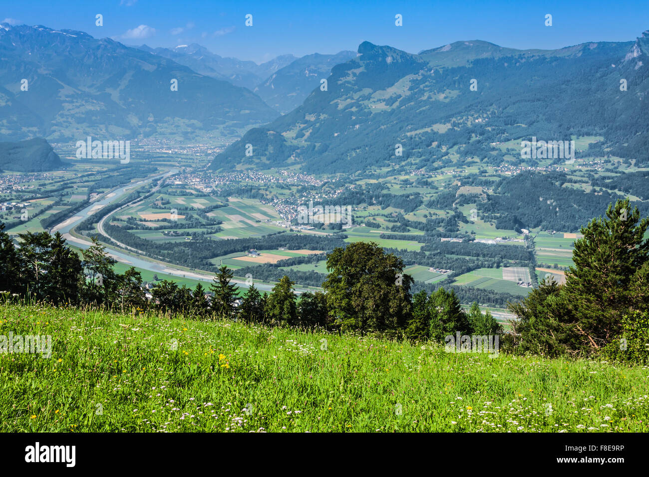 beautiful panorama of Liechtenstein Stock Photo - Alamy