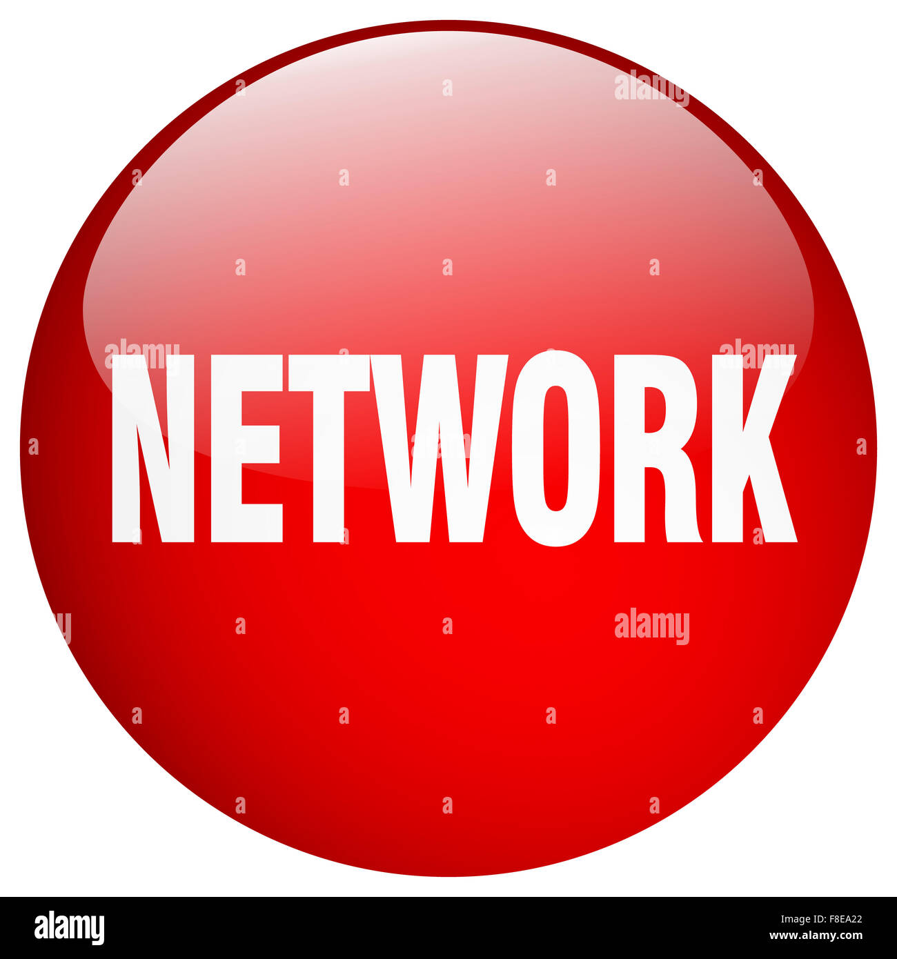 network red round gel isolated push button Stock Photo - Alamy