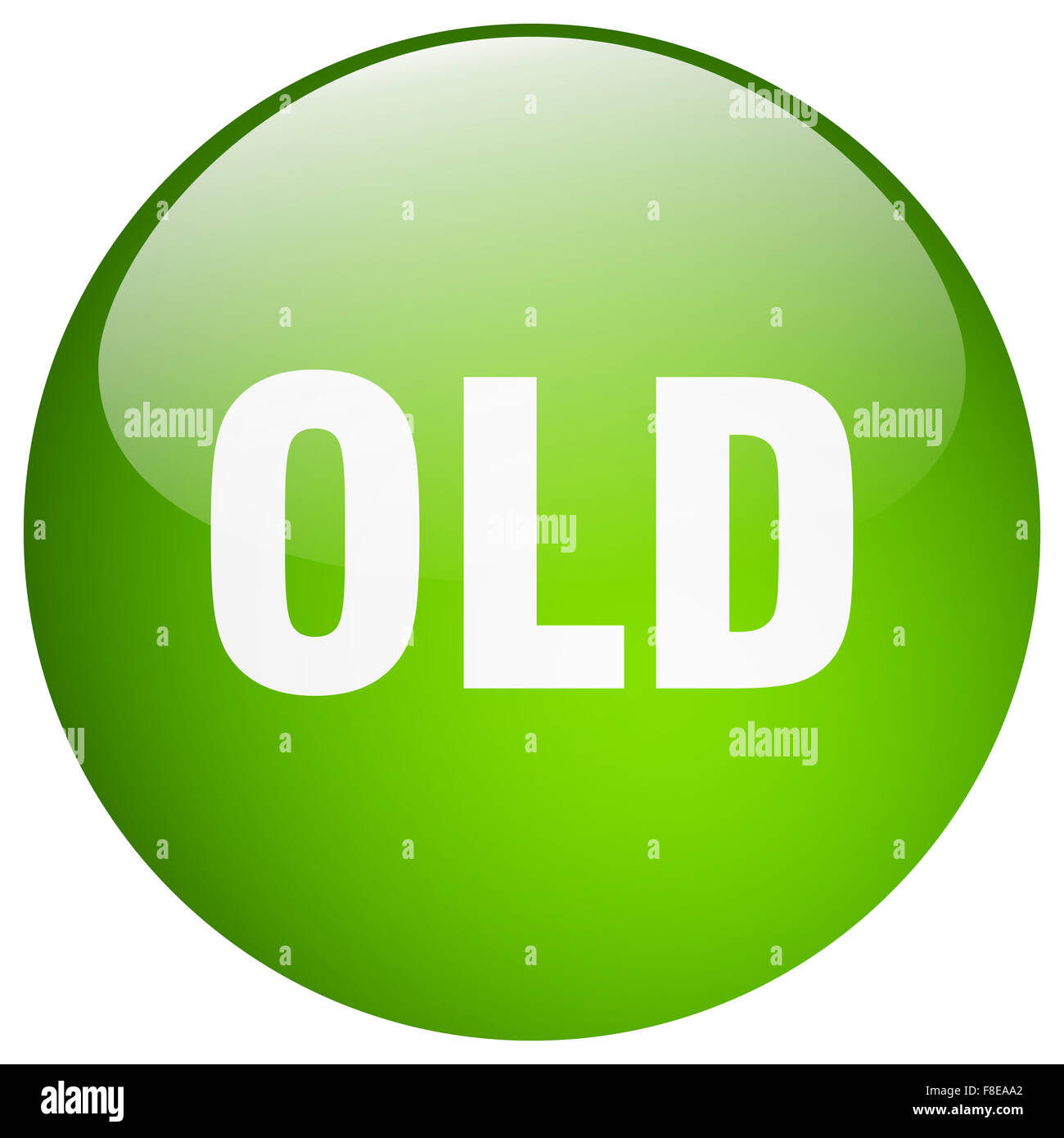 old green round gel isolated push button Stock Photo - Alamy