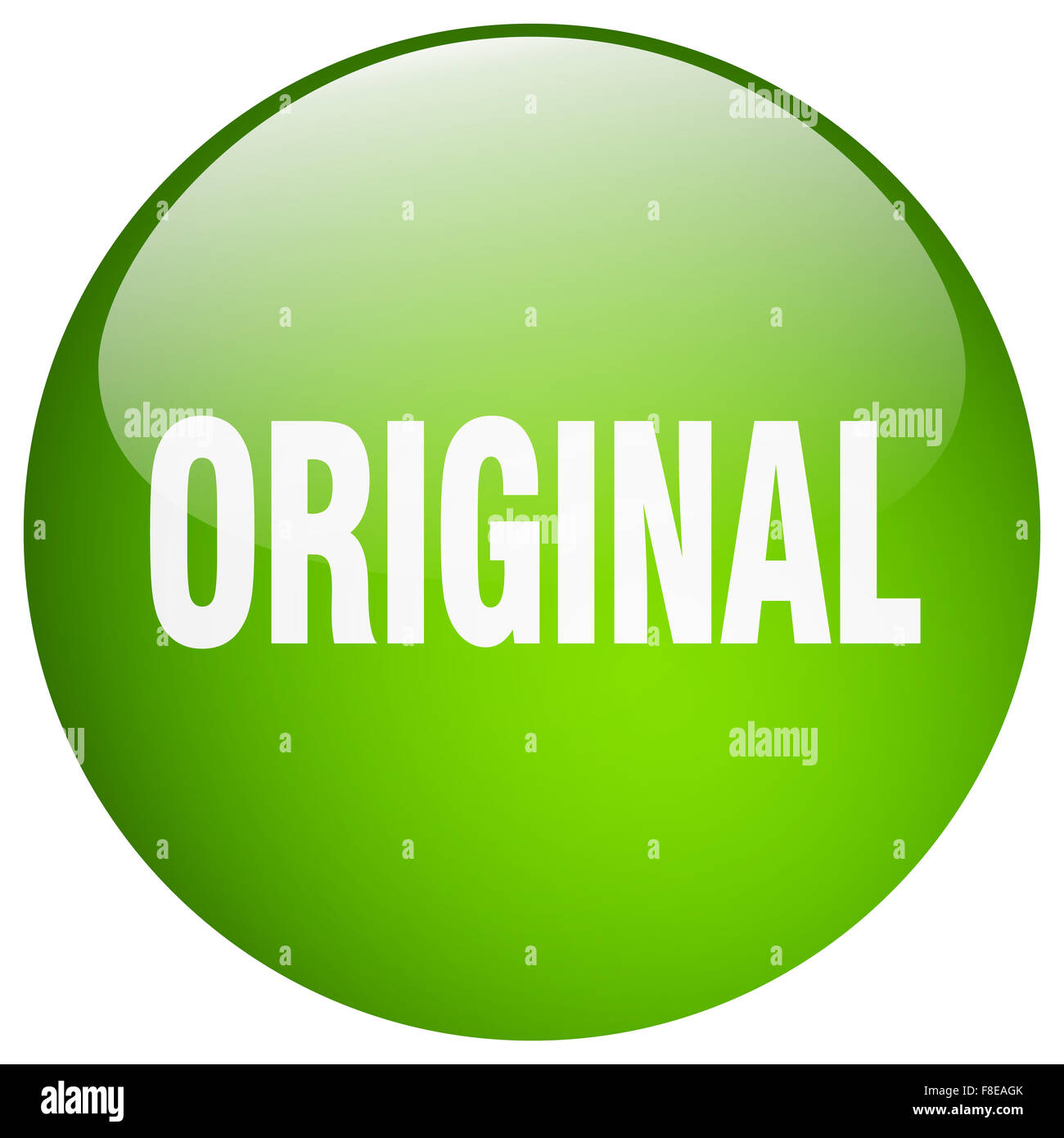 original green round gel isolated push button Stock Photo - Alamy