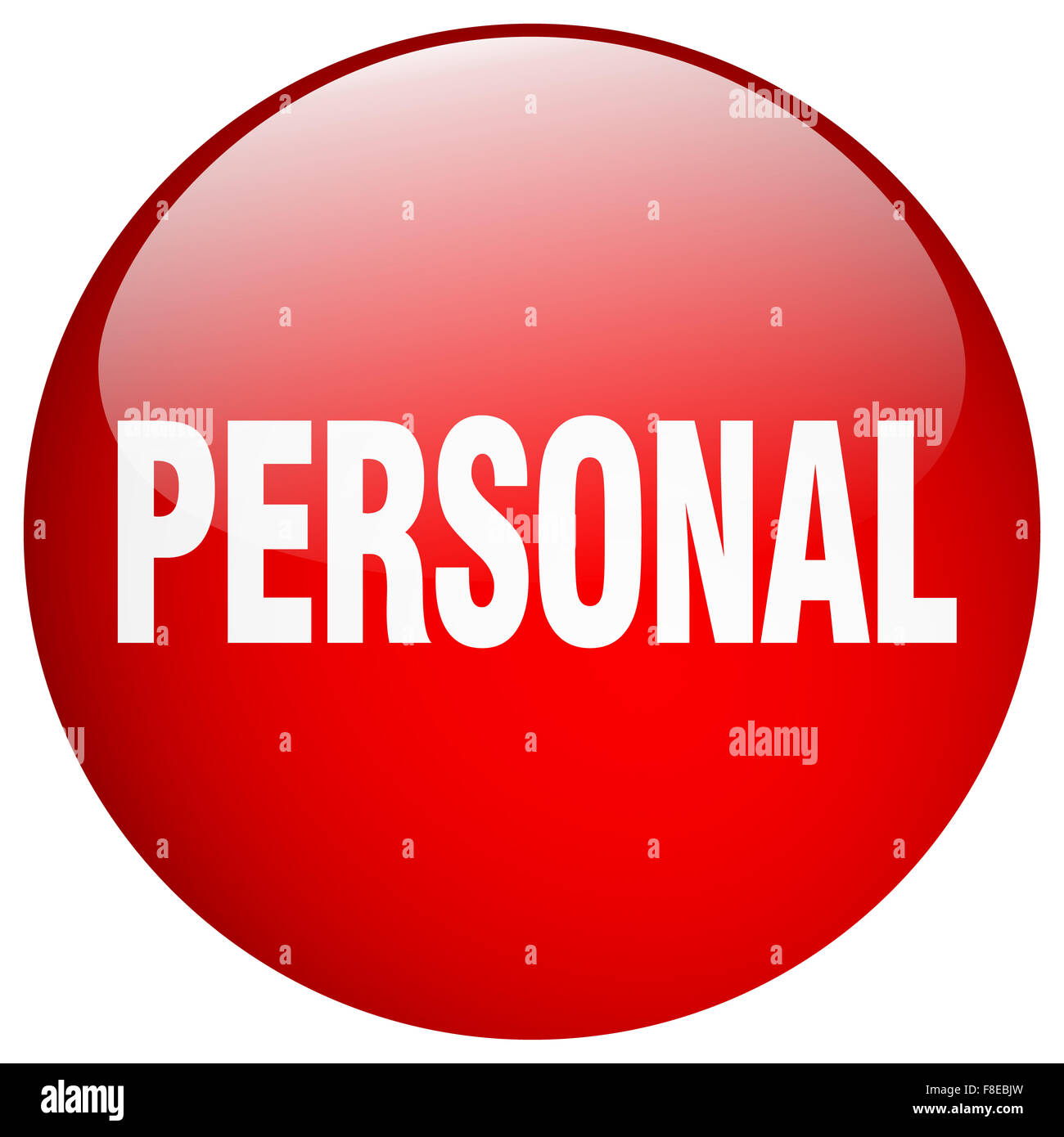 personal red round gel isolated push button Stock Photo - Alamy