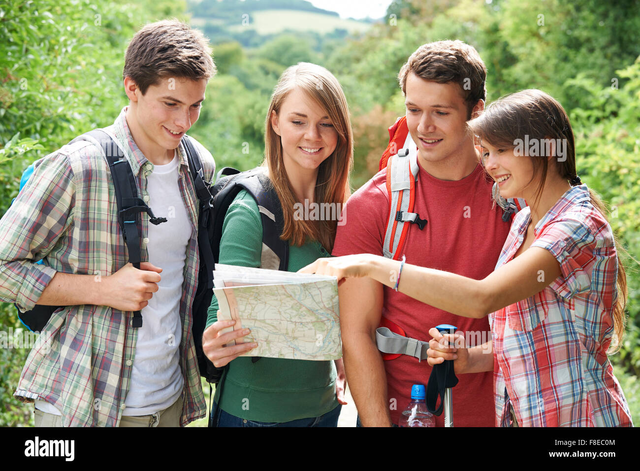 Group walk in countryside hi-res stock photography and images - Alamy
