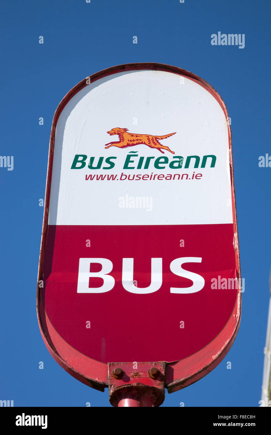 Bus stop sign ireland hi-res stock photography and images - Alamy