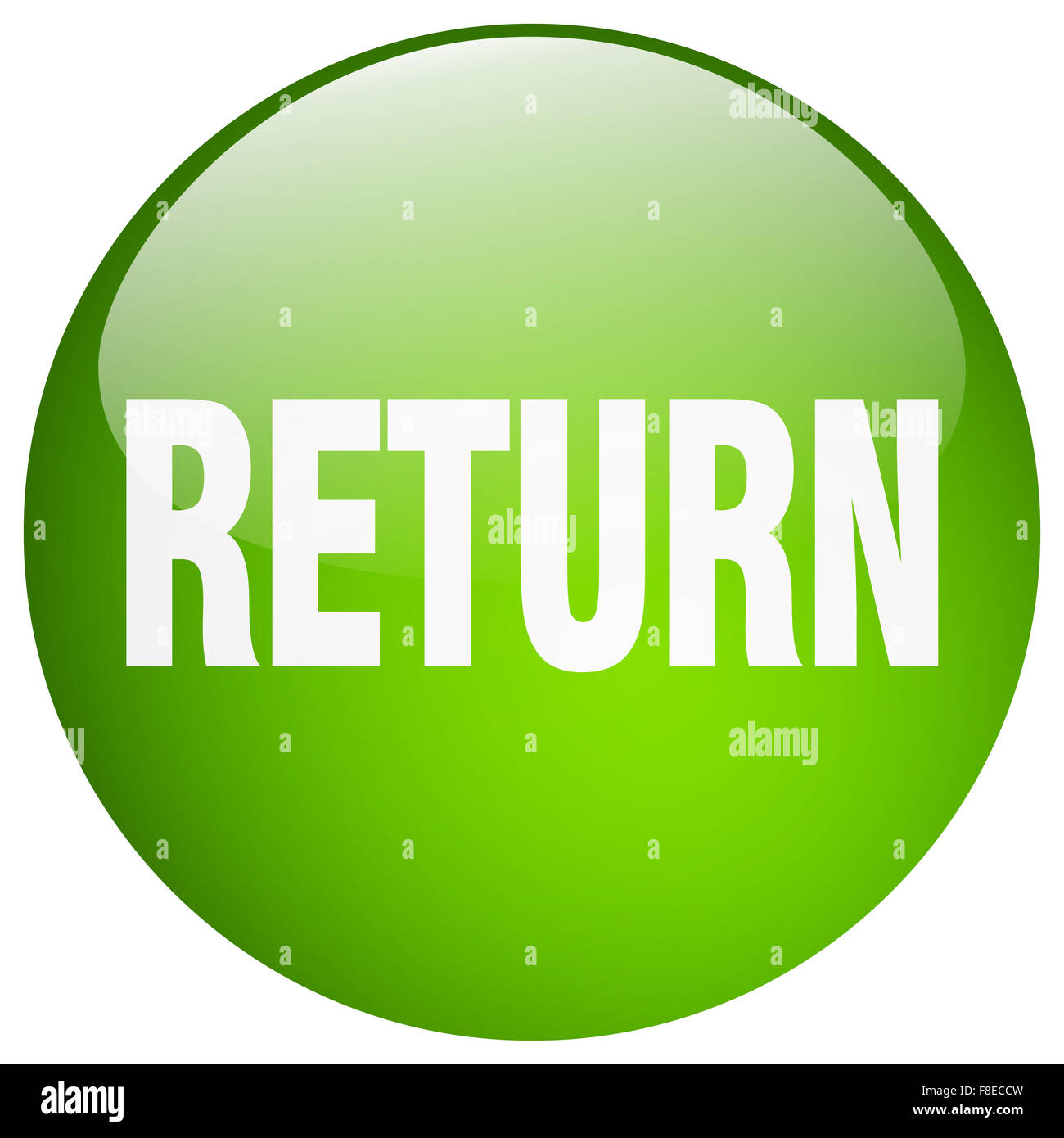 return green round gel isolated push button Stock Photo - Alamy