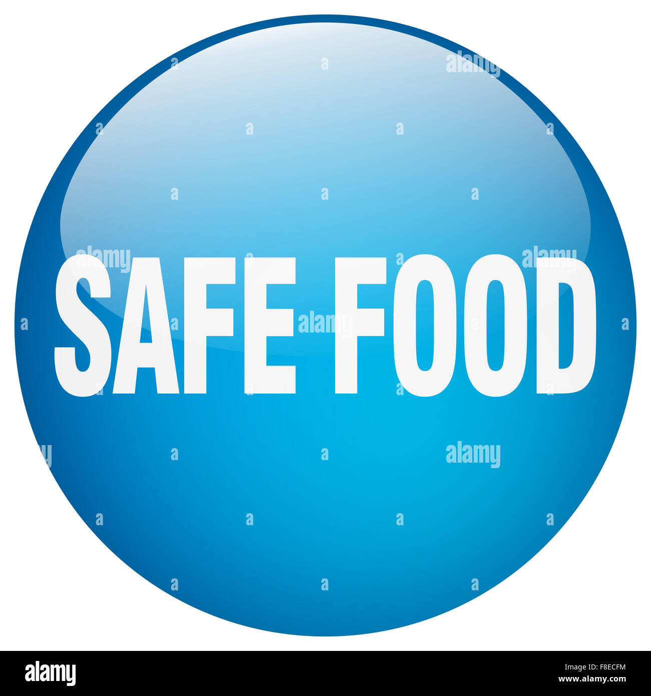 Safe food blue round hi-res stock photography and images - Alamy