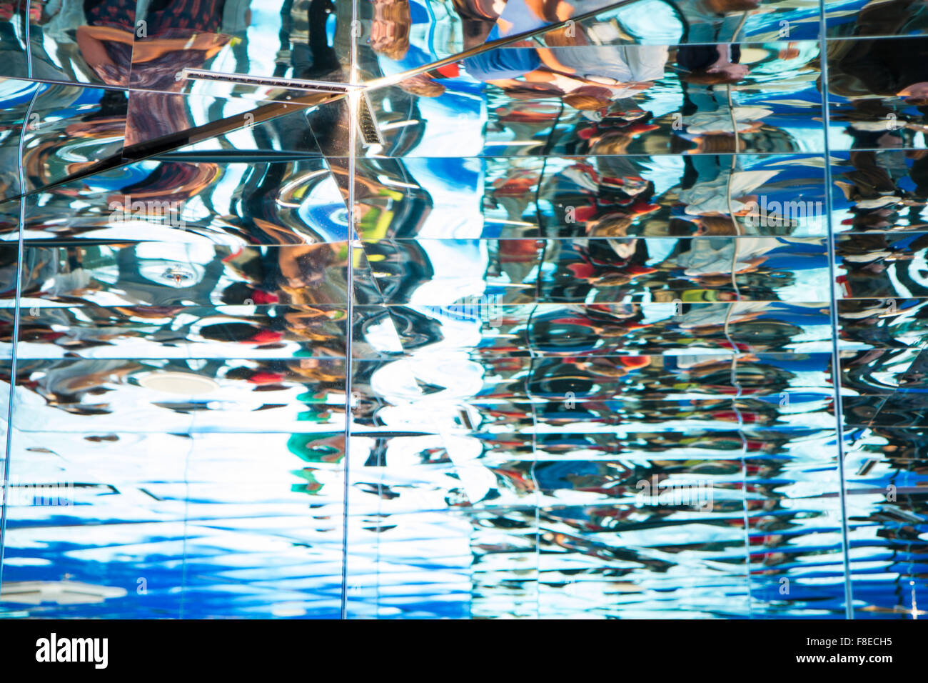 Original abstract image made of mirrors and reflections, colors and art ...