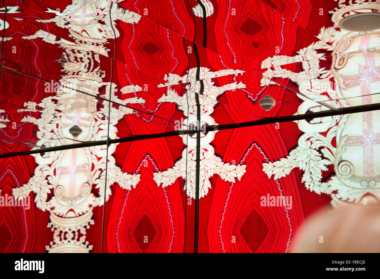 Original abstract image made of mirrors and reflections, colors and art ...