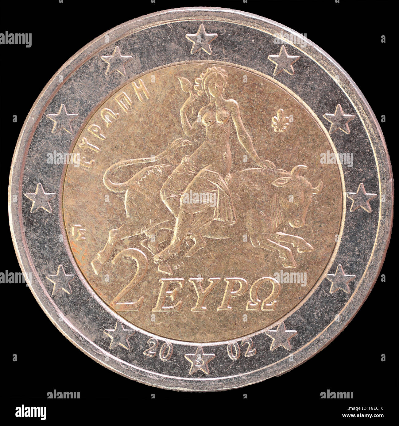 Greek euro coin hi-res stock photography and images - Alamy