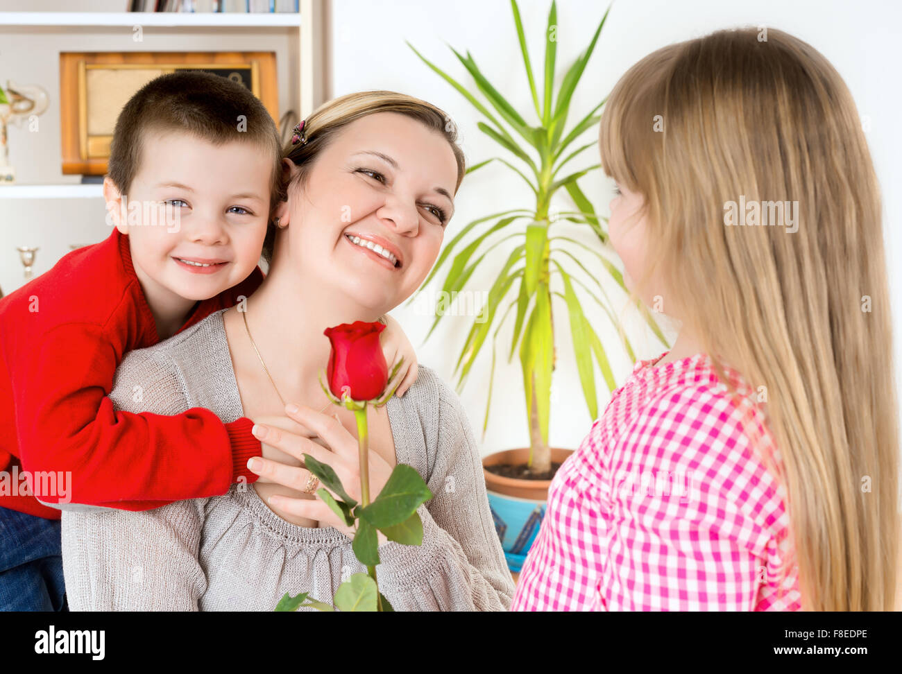 mother's Day with children Stock Photo - Alamy