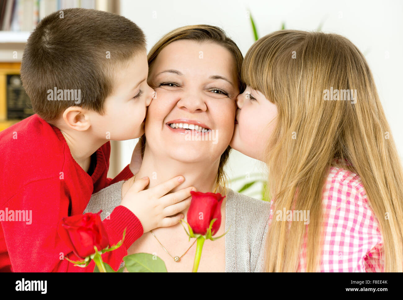 mother's Day with children Stock Photo - Alamy
