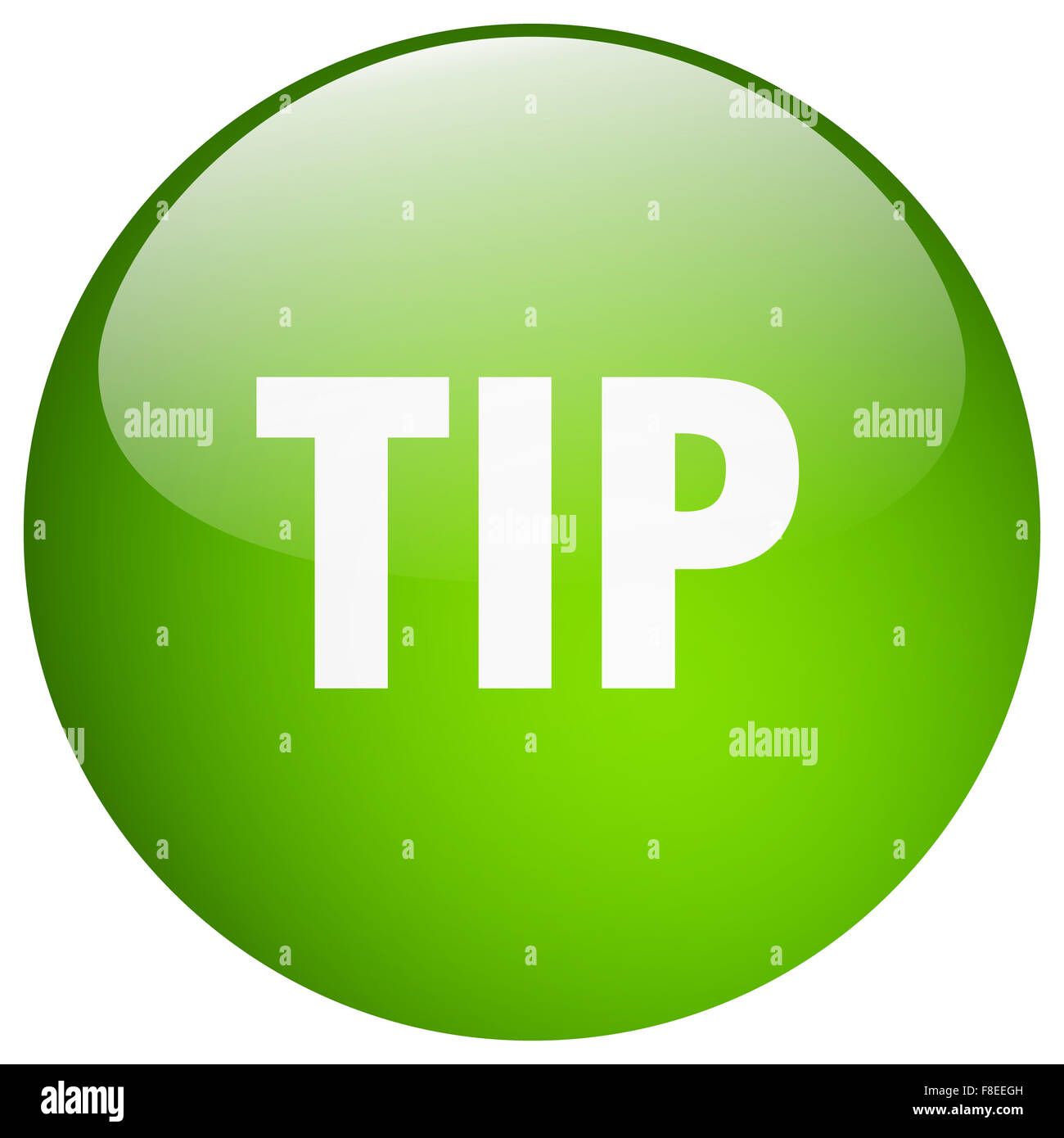 tip green round gel isolated push button Stock Photo - Alamy