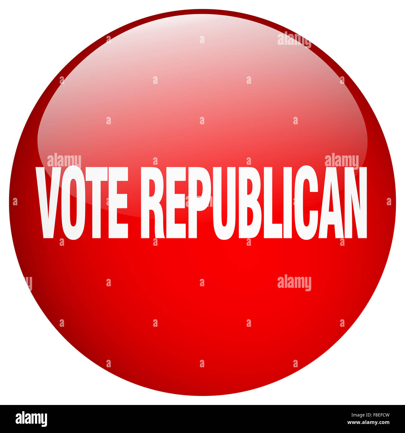 vote republican red round gel isolated push button Stock Photo - Alamy