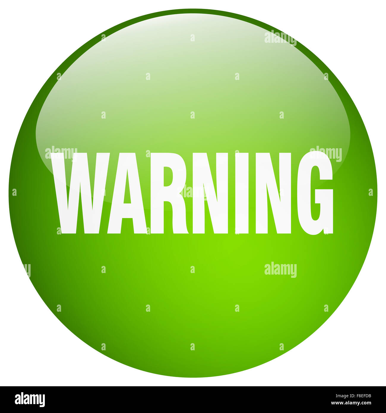 warning green round gel isolated push button Stock Photo - Alamy