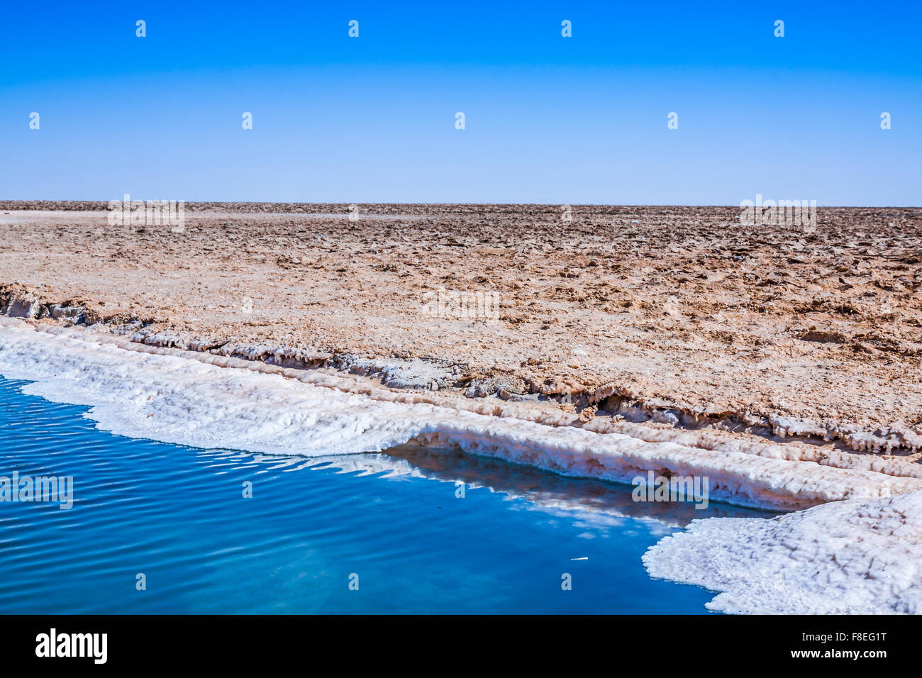 Chott el Djerid, salt lake in Tunisia Stock Photo - Alamy