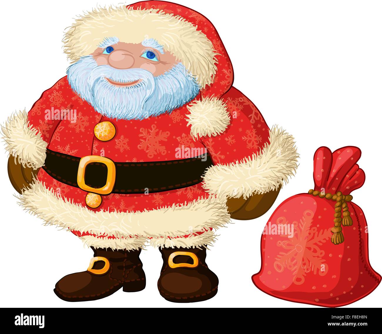 Good chubby Santa Stock Vector Image & Art - Alamy