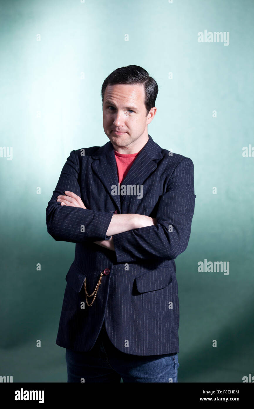 A portrait of Alan Bissett in Charlotte Square Gardens during The ...