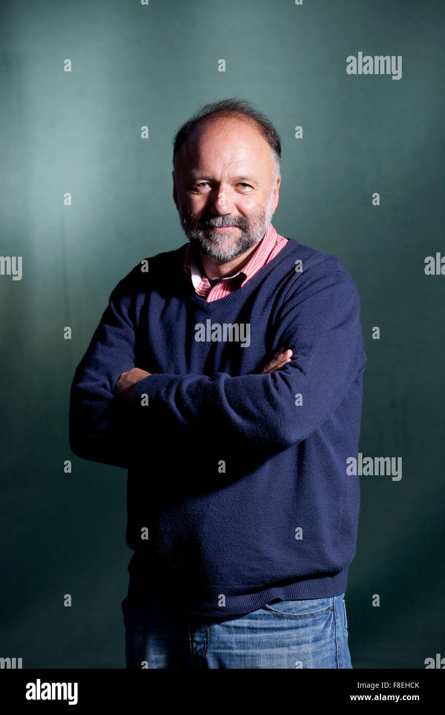 A portrait of Andrey kurkov in Charlotte Square Gardens during The ...