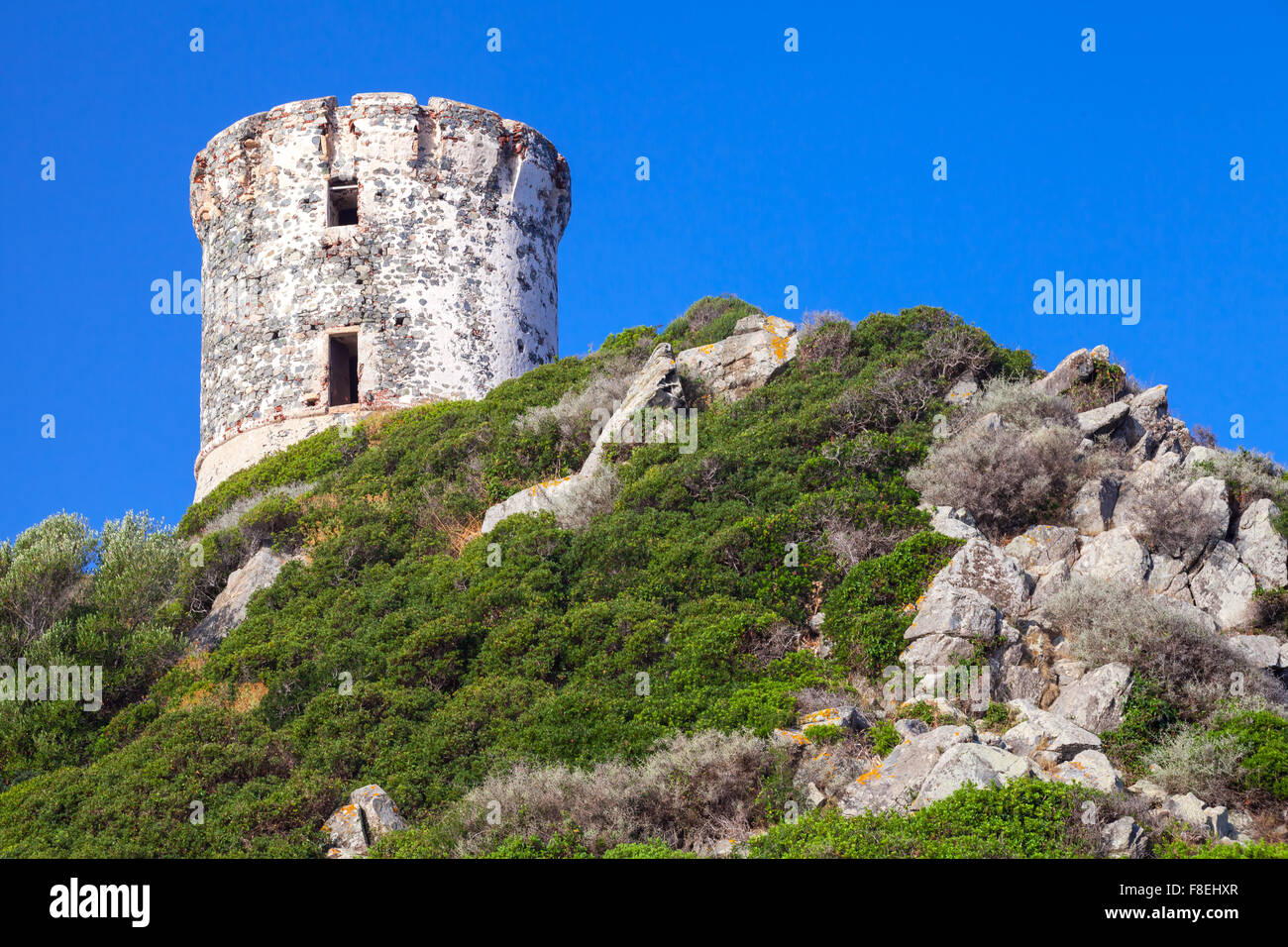 Tour Parata. Ancient Genoese tower on Sanguinaires peninsula near ...