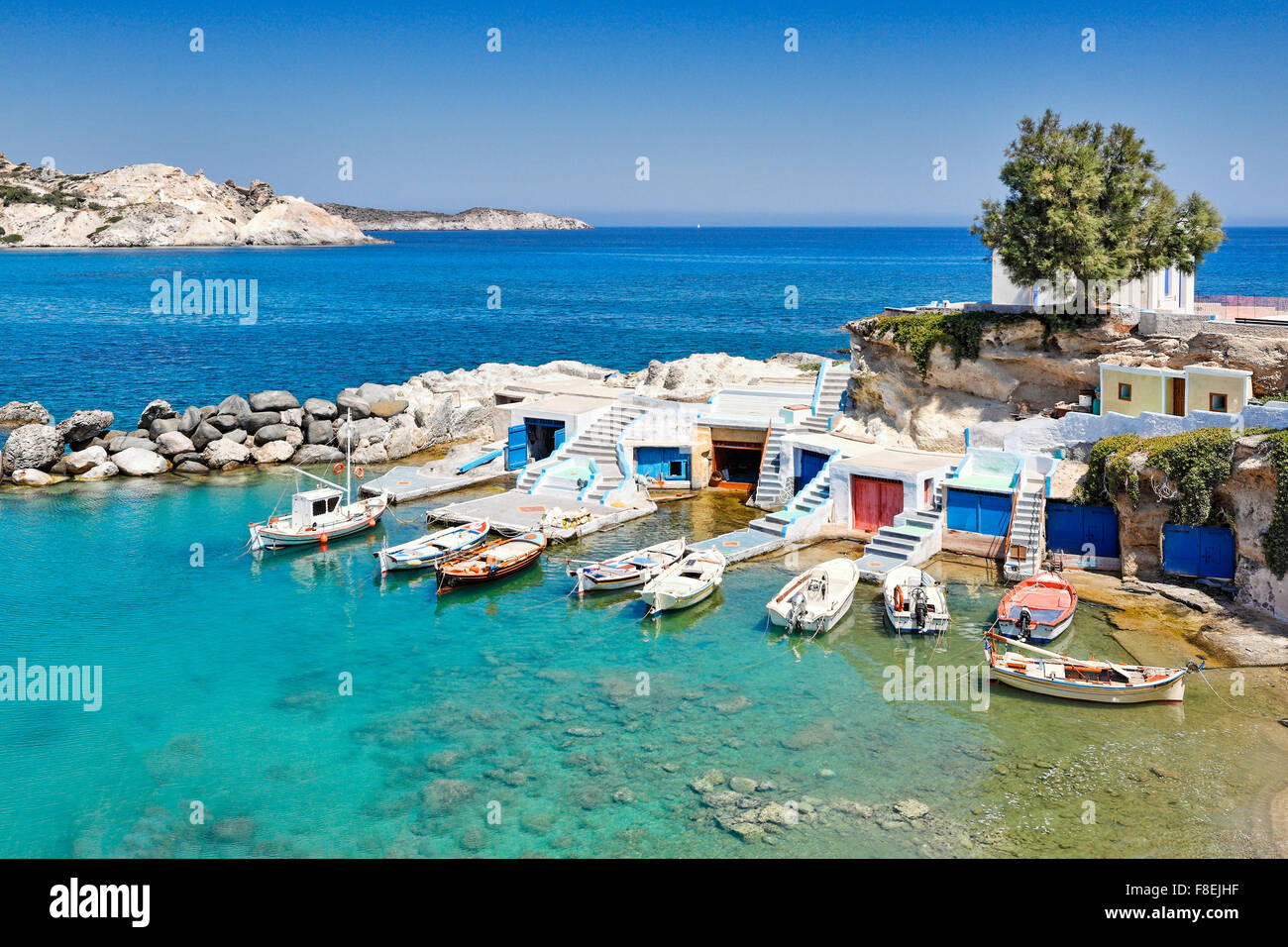 Traditional fishermen houses with the impressive boat shelters, also ...