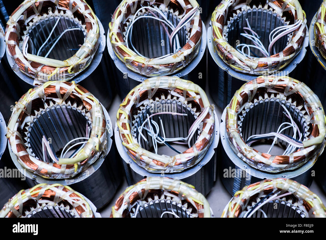 electric motor coppers Stock Photo - Alamy