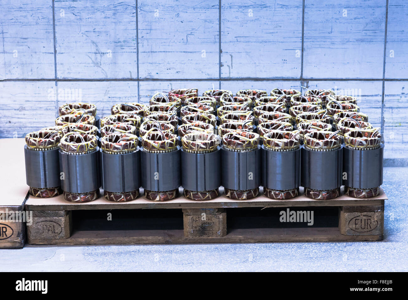 electric motor coppers Stock Photo - Alamy